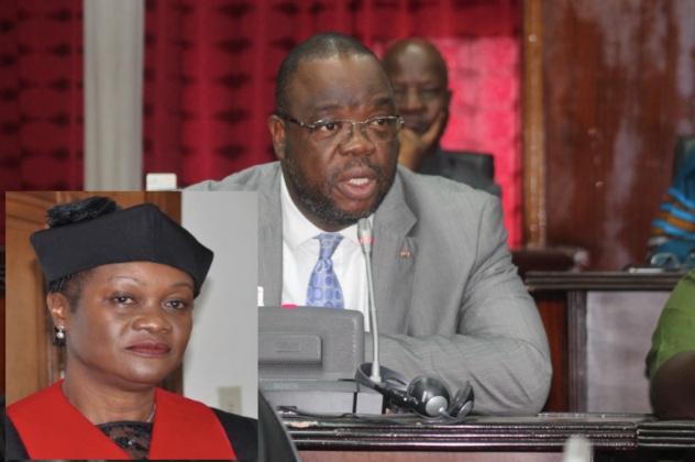Incompatibility: Snowe’s wife associate Justice Sie-A- Nyene Youh files ...
